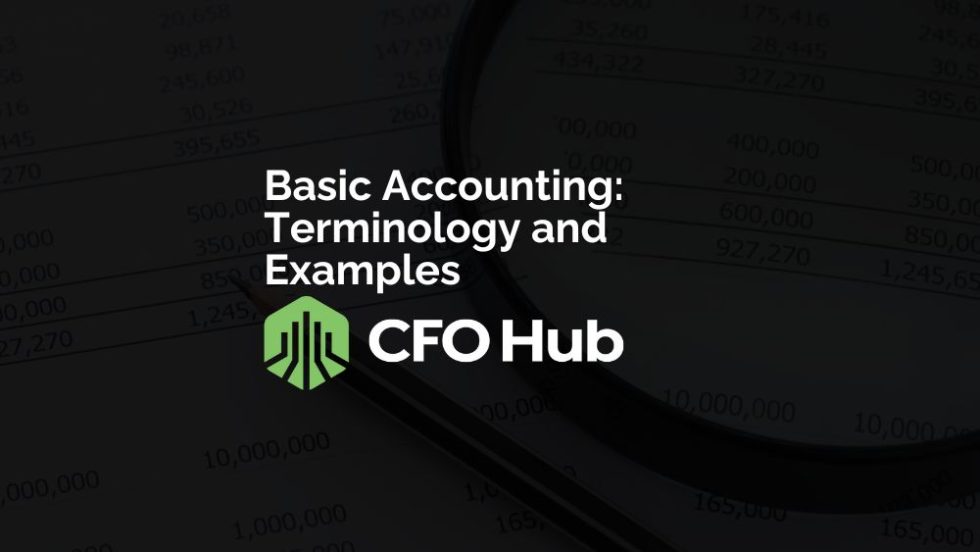 Basic Accounting: Terminology and Examples | CRI CFO Hub